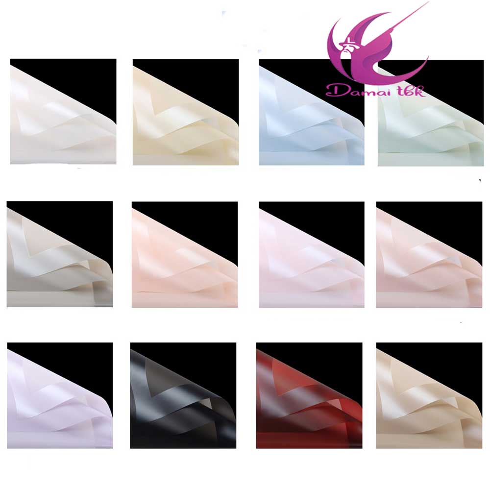 Jual [5 LEMBAR] Flower Wrapping Paper Transparan List Frame Kertas ...