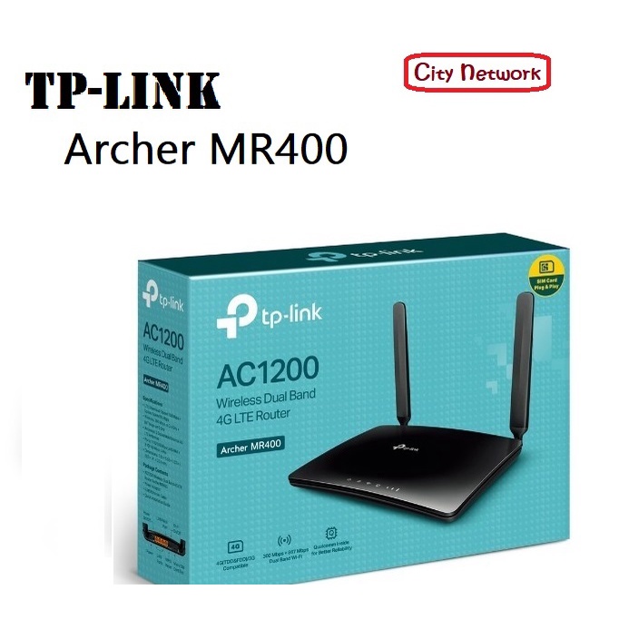 Jual TP-Link Archer MR400 TL-MR400 AC1200 Wireless Dual Band 4G LTE ...