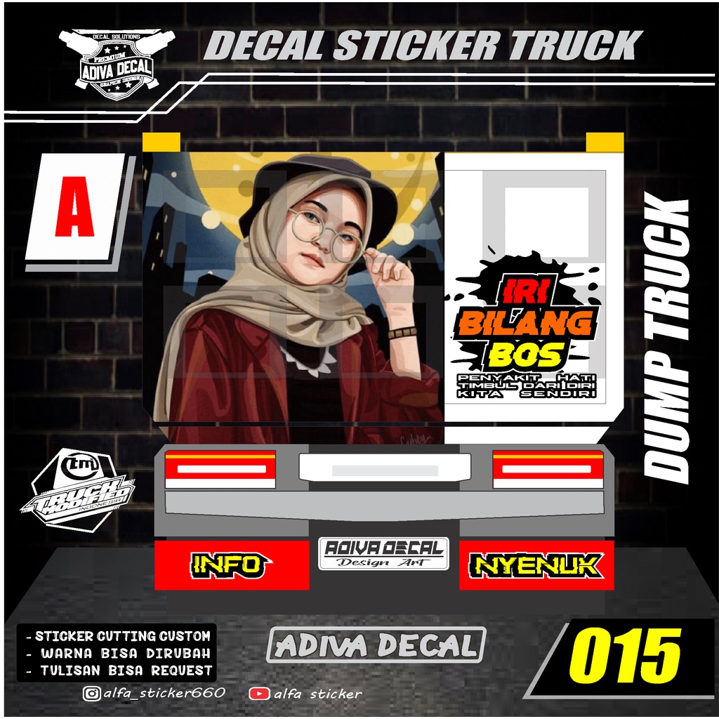Jual STICKER decal pintu truck bebas design dan ukuran - sticker decal ...