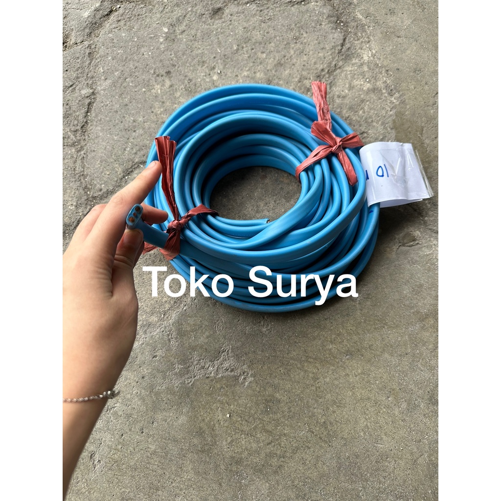 Jual HARGA PER 10 METER KABEL BIRU KABEL SUBMERSIBLE 3 x 2.5 mm KABEL ...