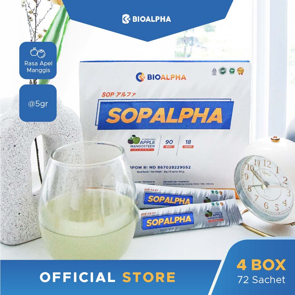 Jual Sopalpha 4 Box Bioalpha Official Multivitamin Immune Tubuh Obat Hipertensi Kolesterol ...