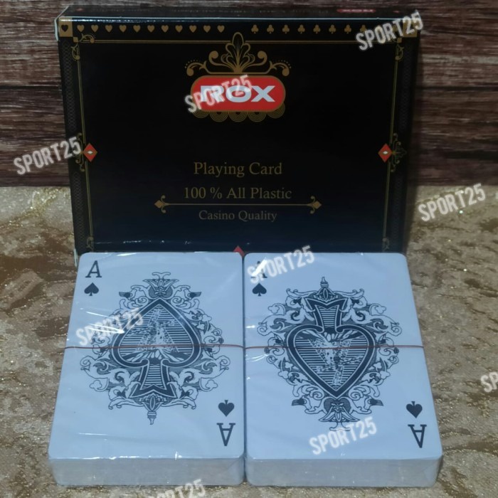 Jual Kartu Remi Plastik Double Dobel 1 dus isi 2 set ROX IMPORT ...