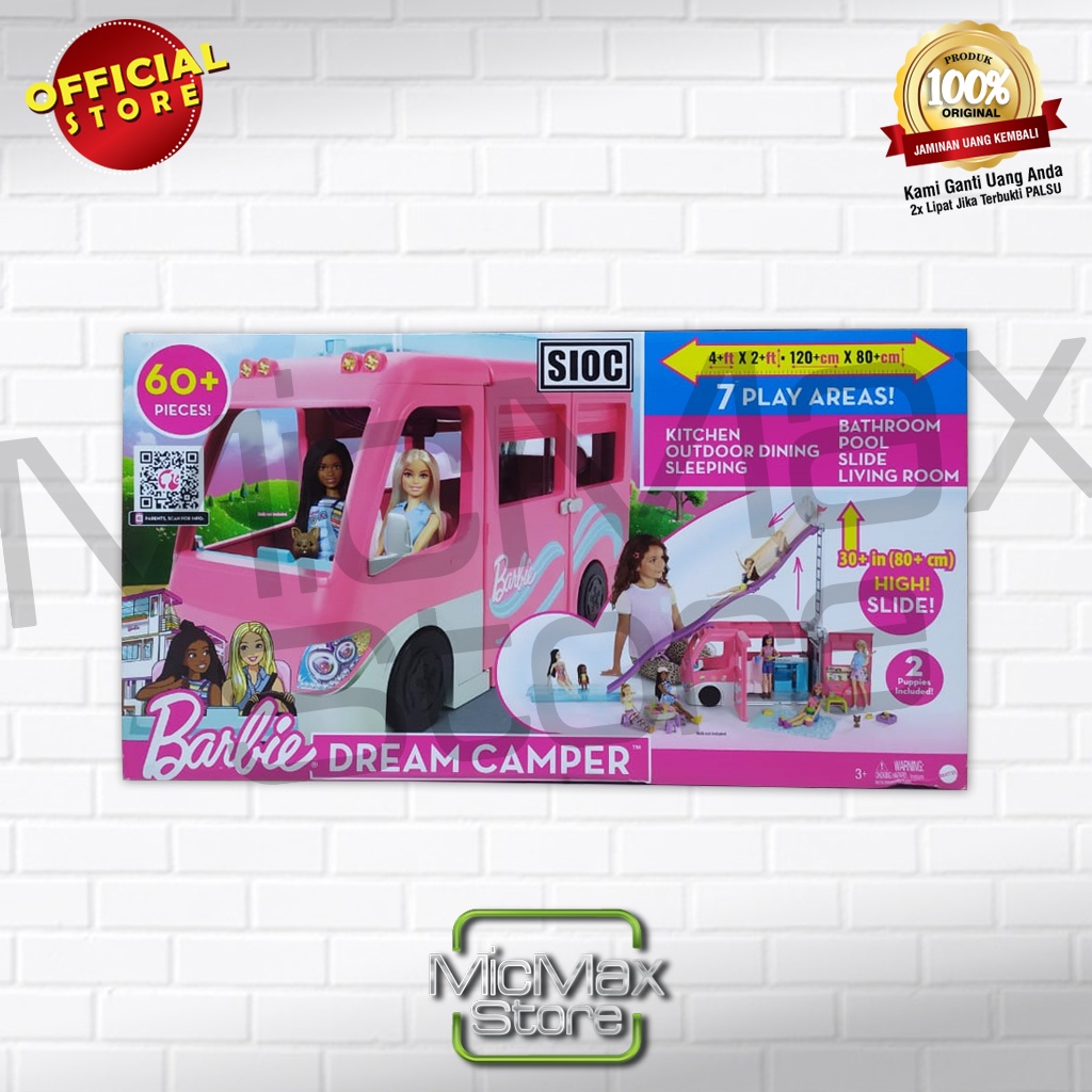 Jual Barbie Dream Camper Vehicle Playset Mobil HCD46 | Shopee Indonesia