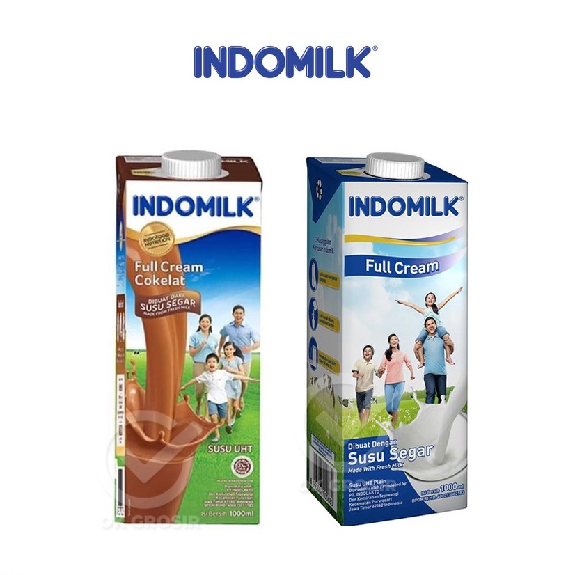 Jual Susu Indomilk UHT Plain / Cokelat (950 ml) | Shopee Indonesia