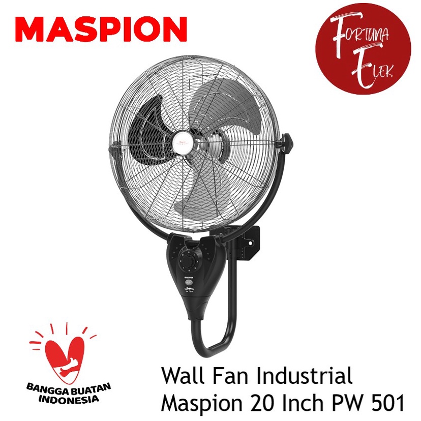 Jual Maspion Wall Industrial Fan Kipas Angin DInding Industri 20 Inch ...