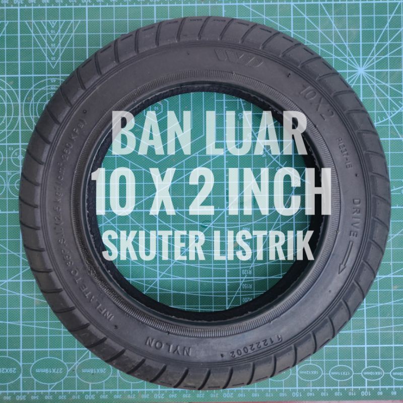 Jual Ban Luar 10x2 Inch Skuter Listrik Universal | Shopee Indonesia