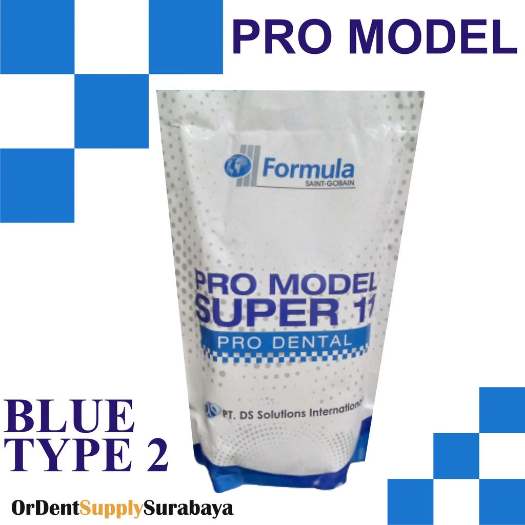 Jual Gips pro model dental gips stone type II biru | Shopee Indonesia
