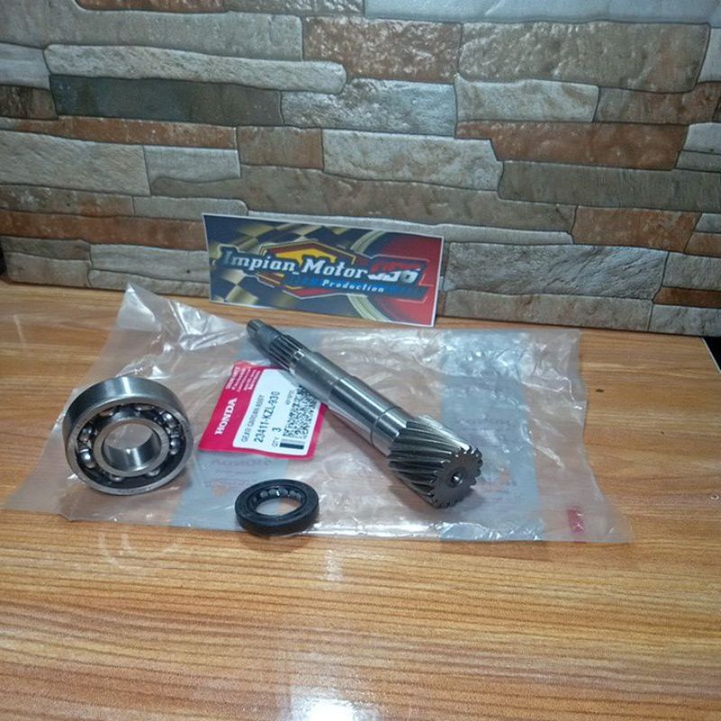 Jual As pully belakang plus Bering 6204 plus seal as puly Honda beat fi beat pop beat esp Vario ...