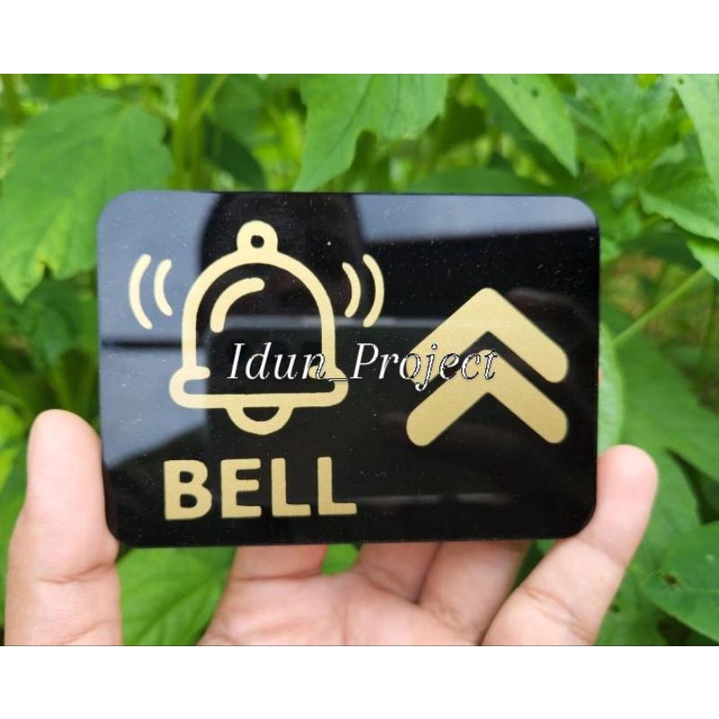 Jual Sign board bell/Tulisan bell rumah/petunjuk bell rumah/Bell rumah ...