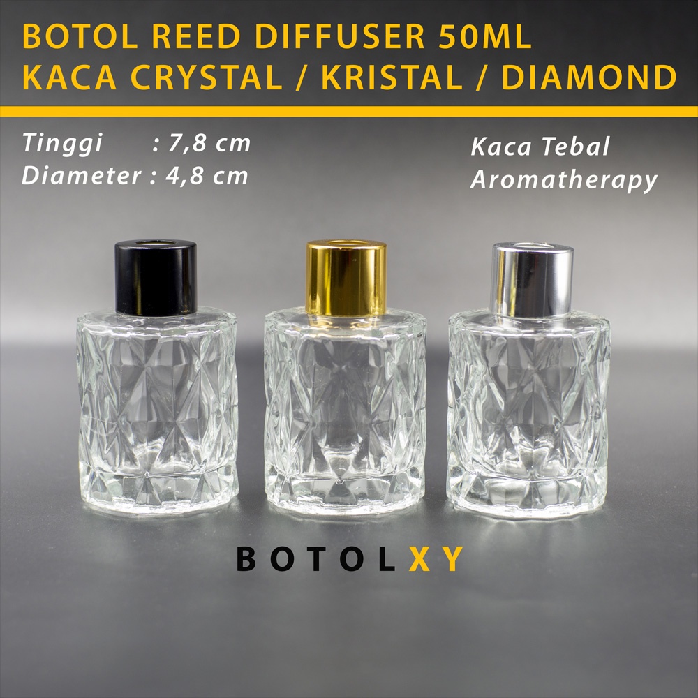 Jual Botol REED DIFFUSER 50ml - Kaca Kristal Cut / Crystal Aromatherapy ...