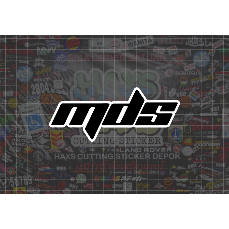 Jual Cutting Sticker Mds Ukuran 12 Cm Untuk Helm | Shopee Indonesia