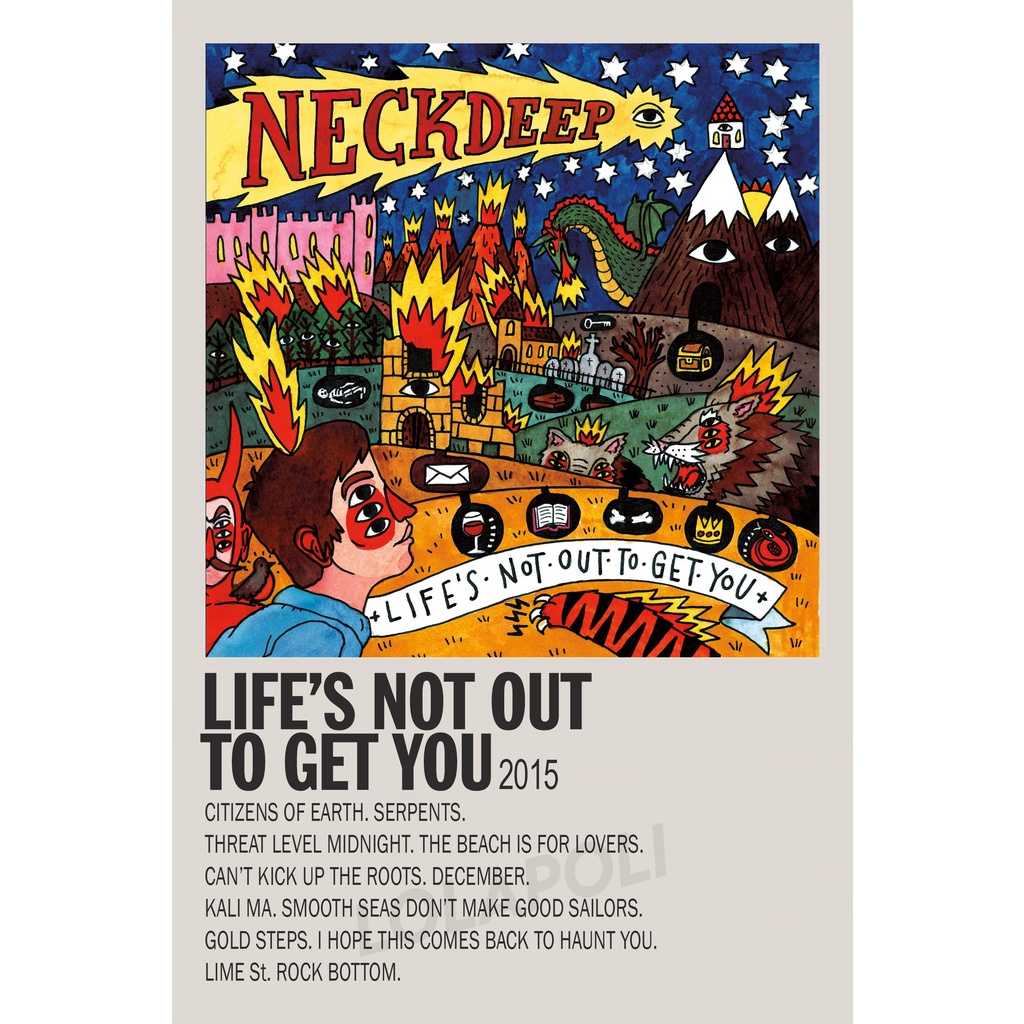Jual Poster Cover Album Life's Not Out To Get You - Neck Deep | Shopee Indonesia