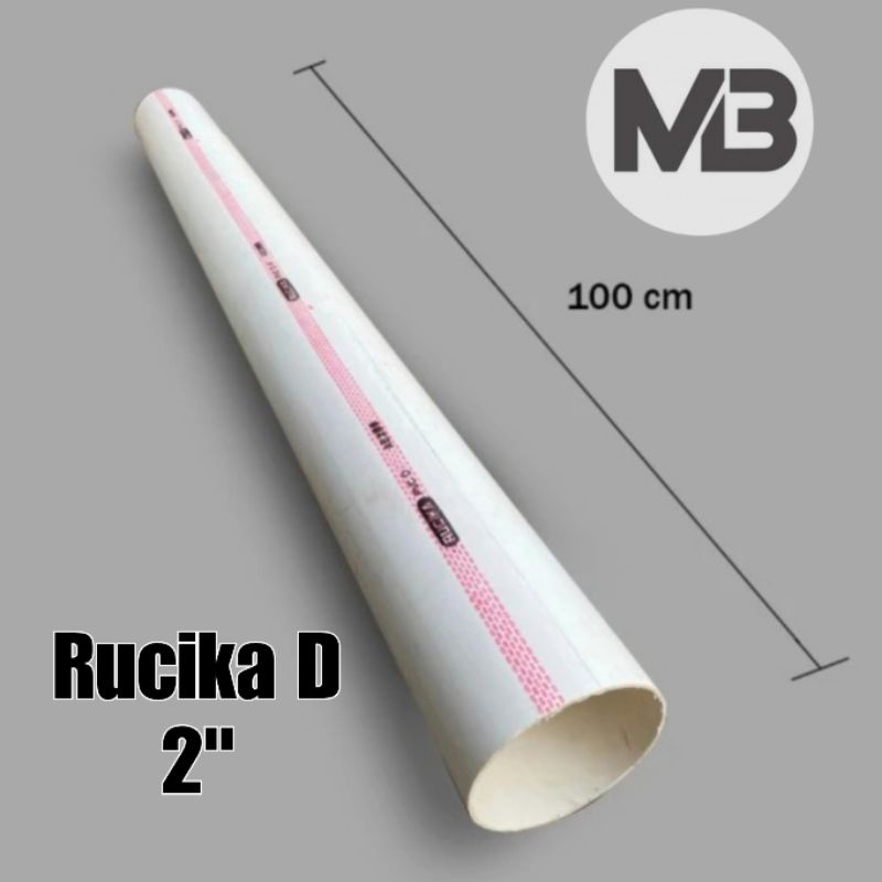 Jual Pipa Pralon Potongan 1 Meter Rucika 2" Inch | Shopee Indonesia