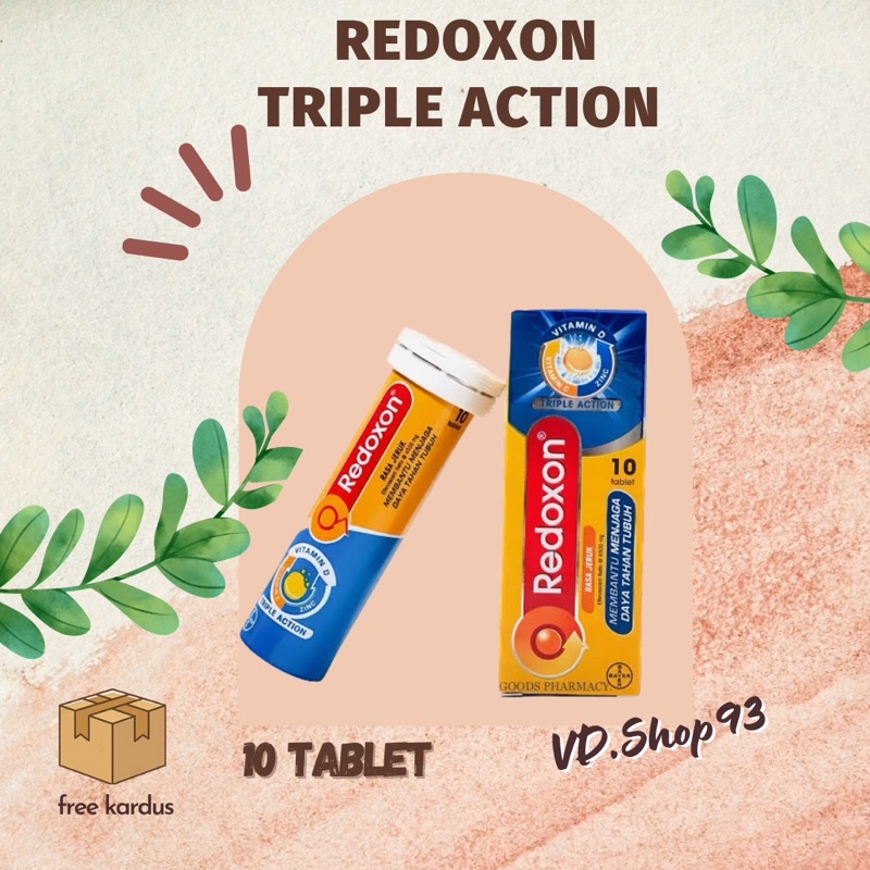 Jual REDOXON TRIPLE ACTION 10 TABLET | Shopee Indonesia