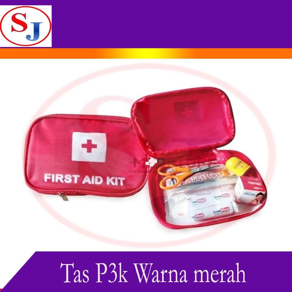 Jual First Aid Kit Reg bag - Tas P3k Warna merah - P3k kecil - P3k ...