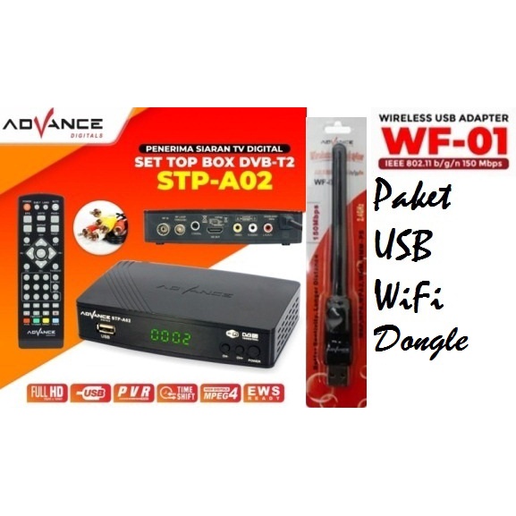 Jual STB Analog to Digital Advance Set Top Box Advance STB DVB-T2 USB ...