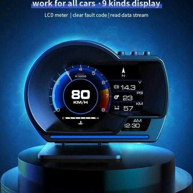 Jual Hud P6 Display Car Windshield Speedometer Projector System Obd2 ...