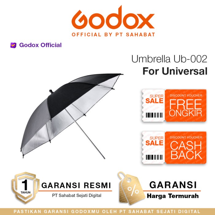 Jual Fdv Godox Ub-002 Reflector Umbrella 33Inch | Shopee Indonesia