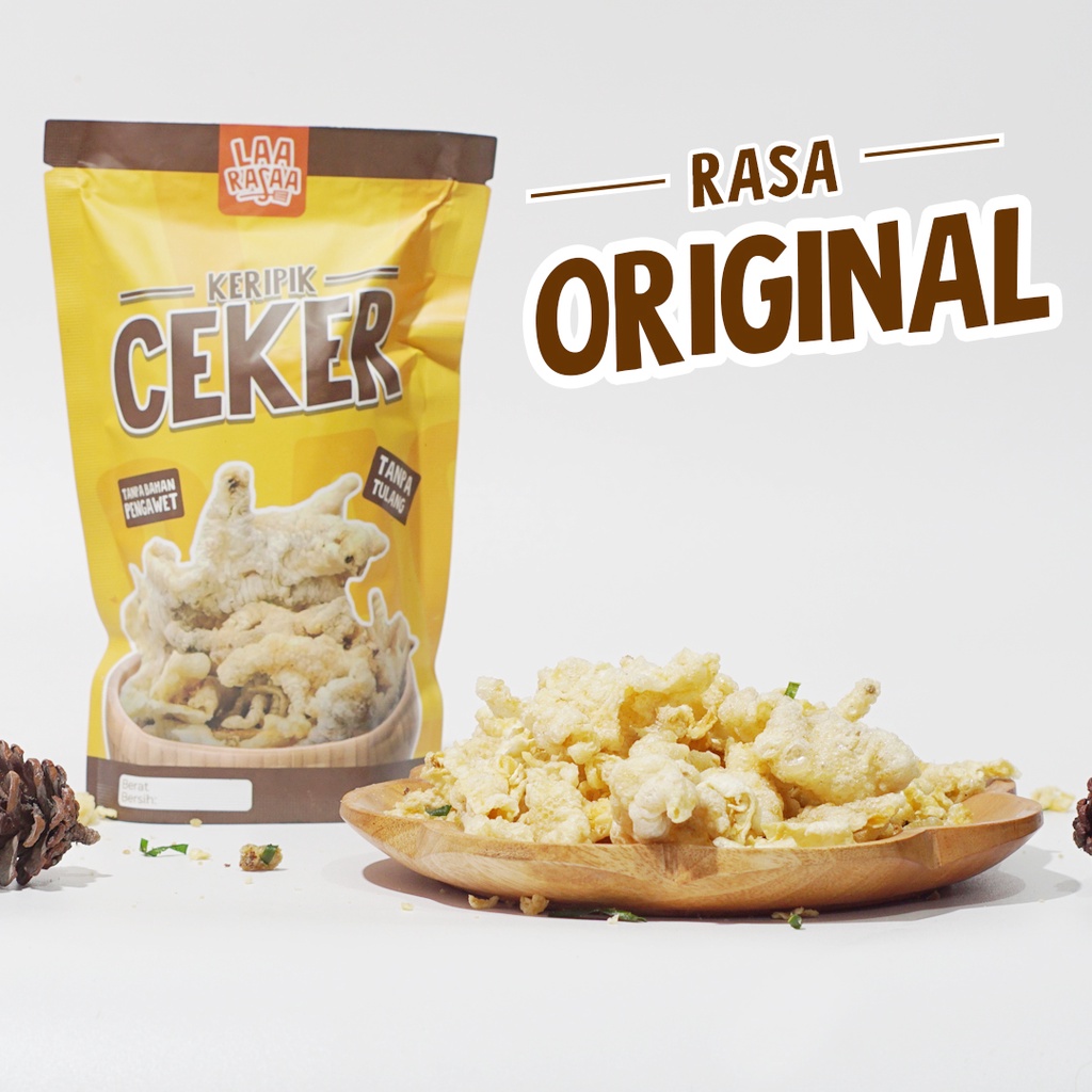 Jual Cemilan Makanan Ringan Keripik Kripik Kerupuk Ceker Rasa Original ...