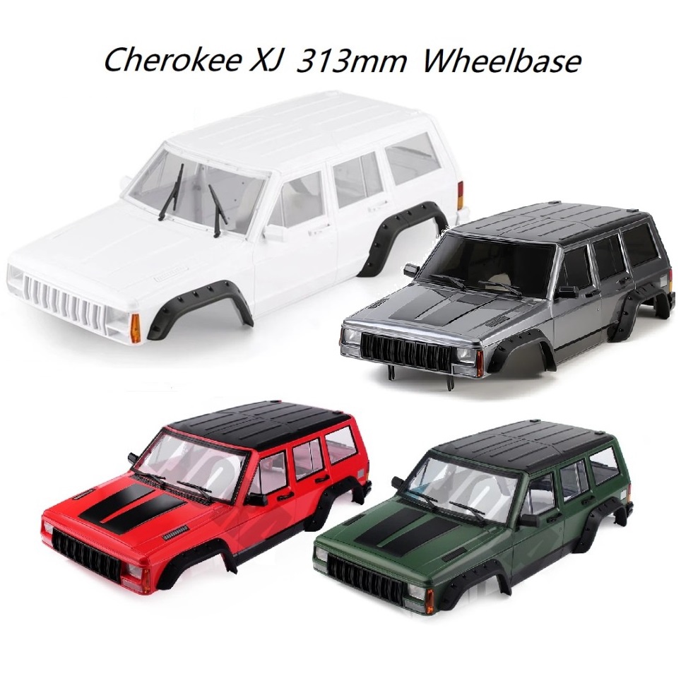 Jual Cherokee XJ Jeep Hard Body Hardbody 313mm 1/10 Rc Car Crawler ...