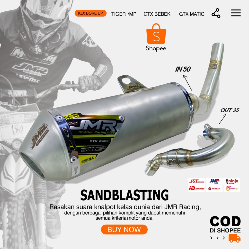 Jual KNALPOT CRF KLX/TIGER CUSTOM STANDAR-KOMPETISI TYPE OVH20 (JUMBO 4 ...