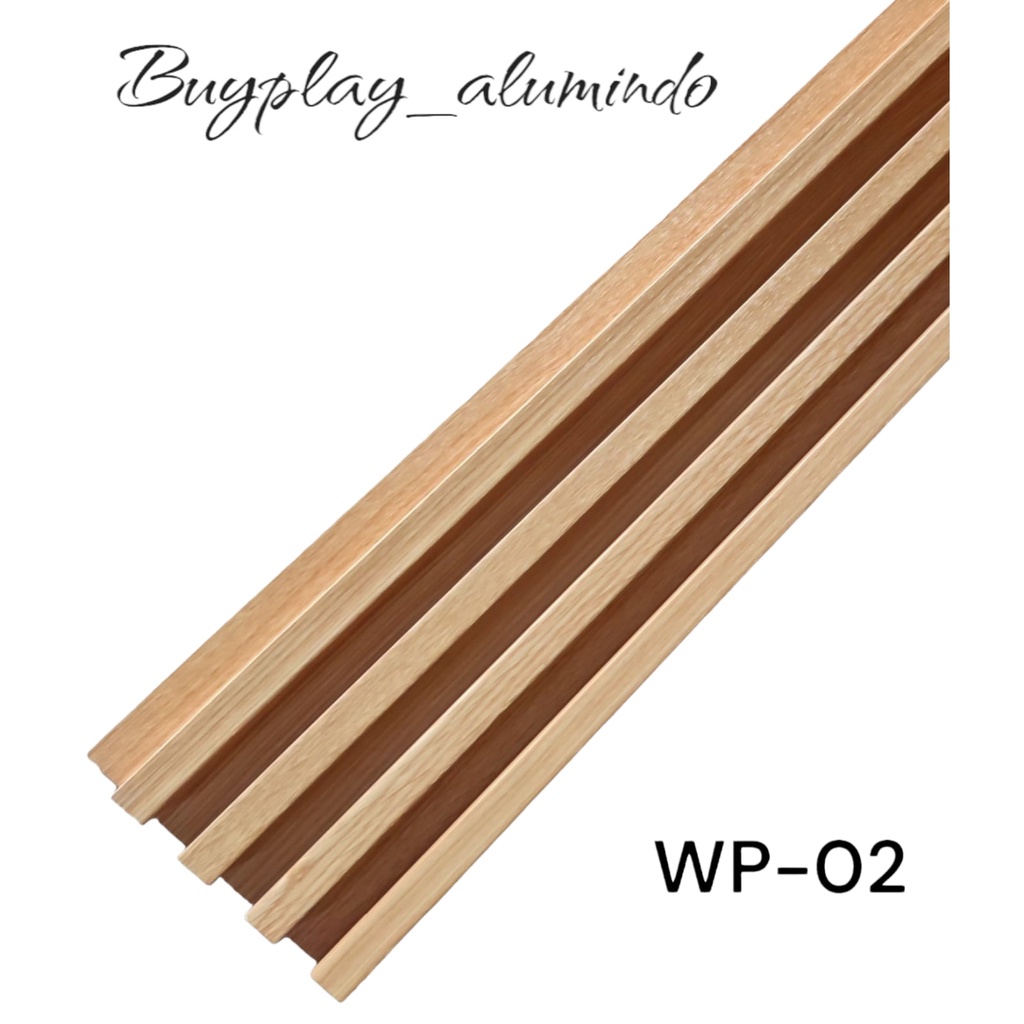 Jual WPC Wood Panel Partisi Kisi PVC Wallpanel Motif Kayu Uk 150cm x ...