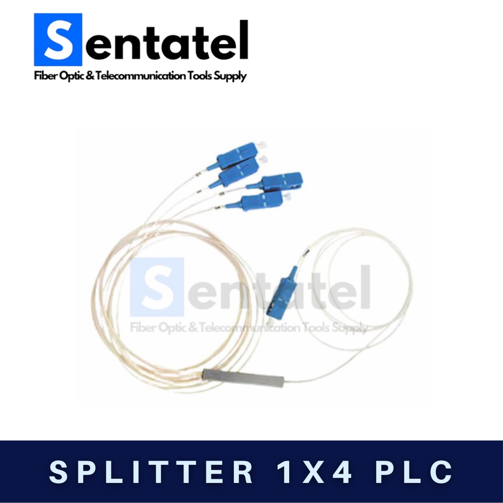 Jual SPLITTER 1x4 SC UPC PLC FIBER OPTIC PASIF SPLITTER 1x4 PLC ...