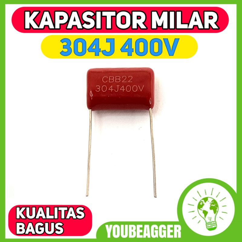 Jual Kapasitor milar 304j 400v | Shopee Indonesia