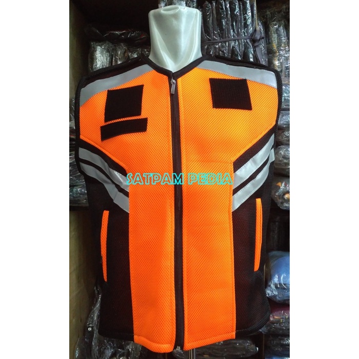 Jual Romp Rompi Touring Double Mesh Orange - Rompi Motor Touring ...