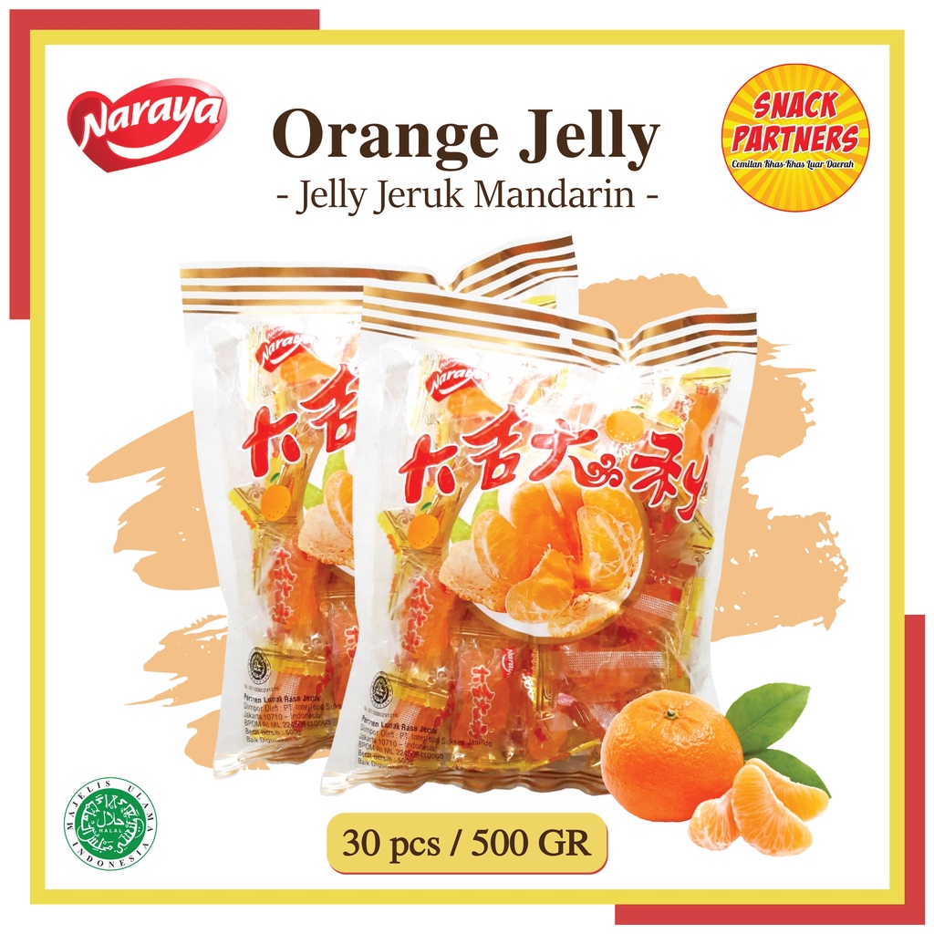 Jual NARAYA Mandarin Orange Jelly / Jeli Jeruk Mandarin 500 GR ...