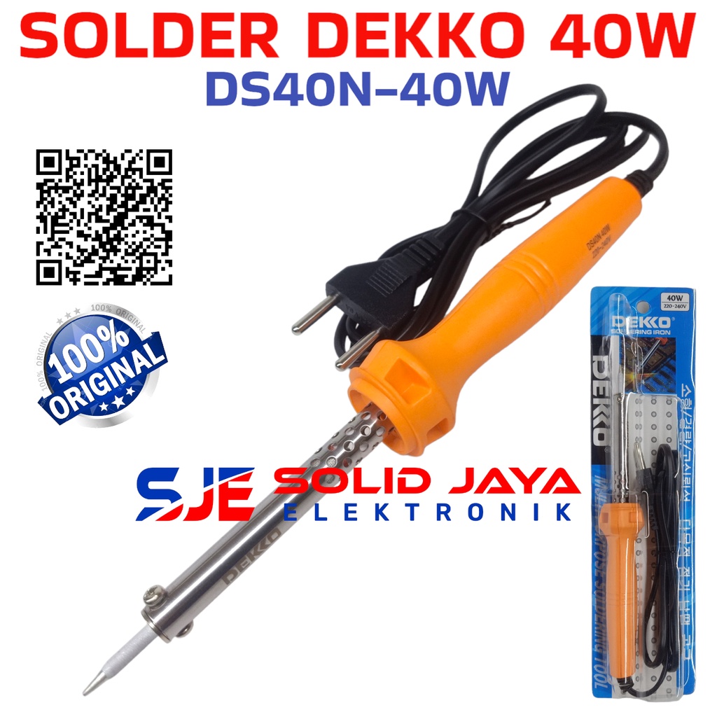Jual SOLDER DEKKO 40W DS40N ASLU DEKO DS40 N 40WATT 40 W WATT SOLDERING ...