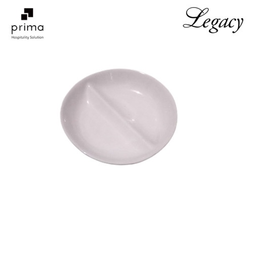 Jual Piring Saus Sambal Kecap Keramik | Legacy Divided Sauce Dish 10 cm ...