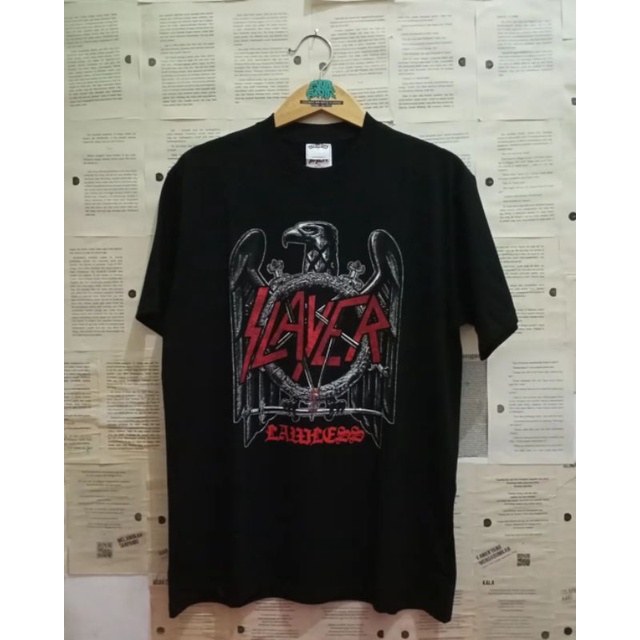 Jual T-shirt Lawless Jakarta X Slayer - Black Eagle SS | Shopee Indonesia
