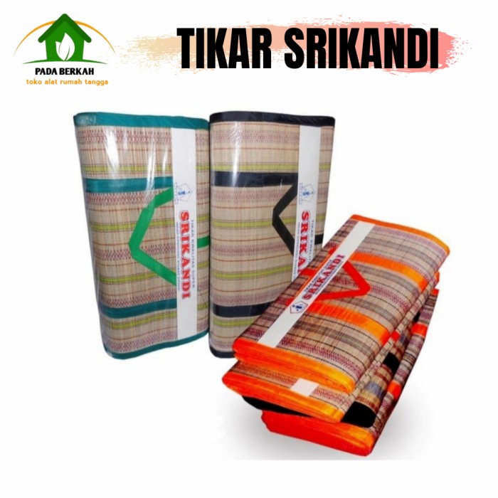 Jual Tikar Samak Lipat Piknik Mendong Srikandi Tikar Lipat Bahan Rumput ...