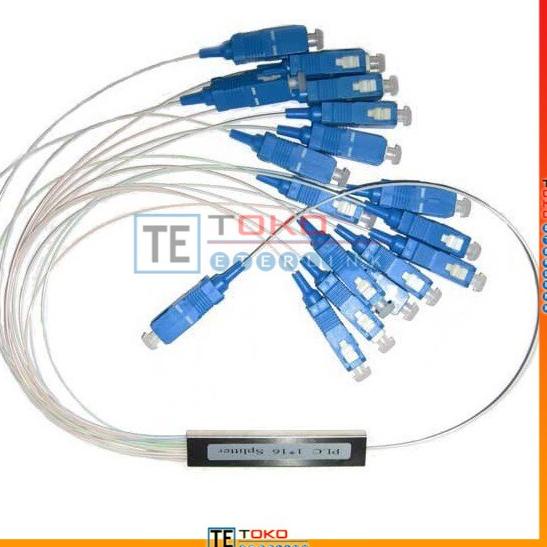 Jual Model Baru TERBARU Passive Splitter PLC 1/16 SC UPC Spliter 1 16 ...