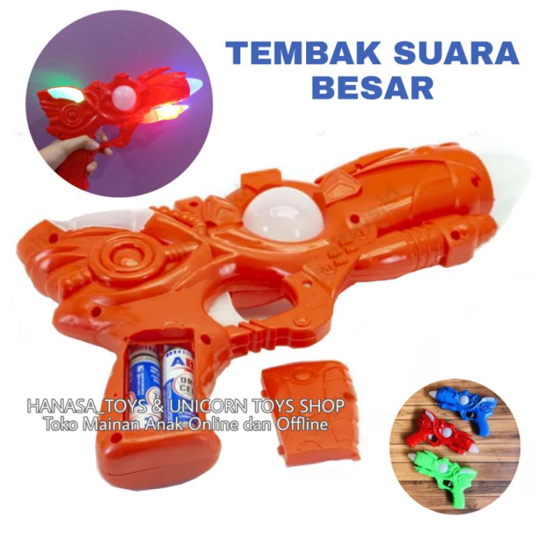 Jual Tembak suara mainan tembak tembakan atau pistol suara ukuran besar ...