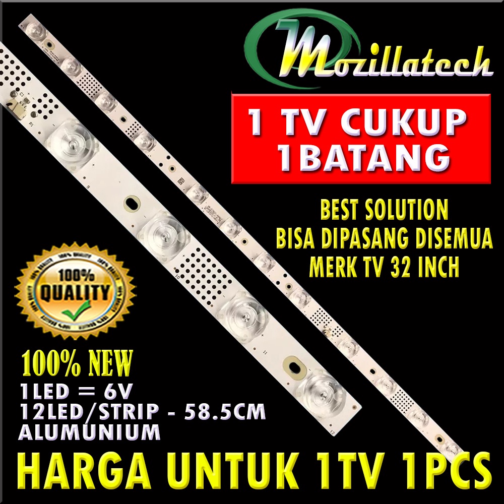 Jual BL BACKLIGHT UNIVERSAL TV LED 32 INCH CAHAYA BAGUS DAN RATA BL ...
