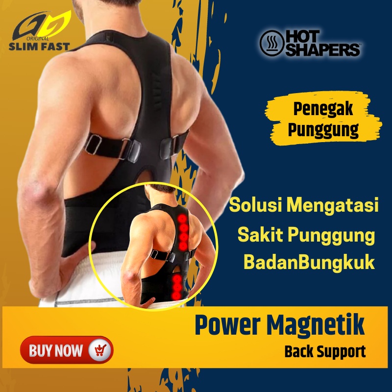 Jual Alat Penyangga Punggung Bungkuk Penegak Tubuh Magnetik Posture ...