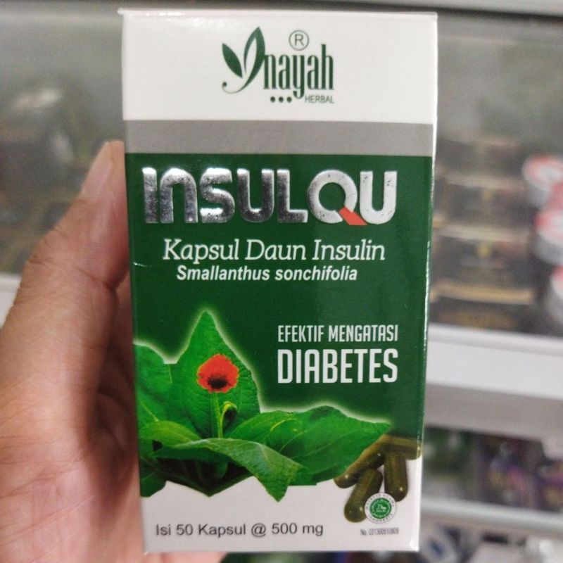 Jual Kapsul daun Insulin InsulQu efektif mengatasi diabetes BPOM ...
