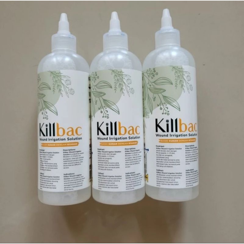 Jual Wound Irrigation Solution 350ml Killbac - Cairan Pembersih Pencuci ...