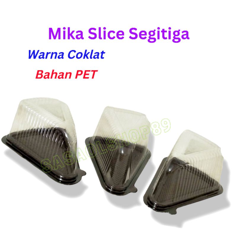Jual Mika Slice Cake segitiga Mika kue tart Segitiga (10pcs) | Shopee ...