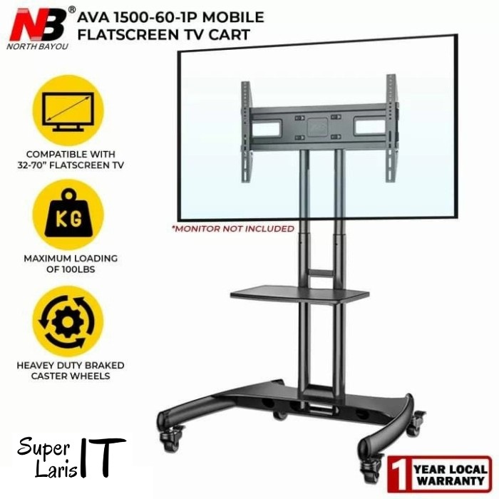 Jual Bracket TV Standing NORTH BAYOU NB AVA1500 / AVA 1500 60 1P 32" - 70" | Shopee Indonesia