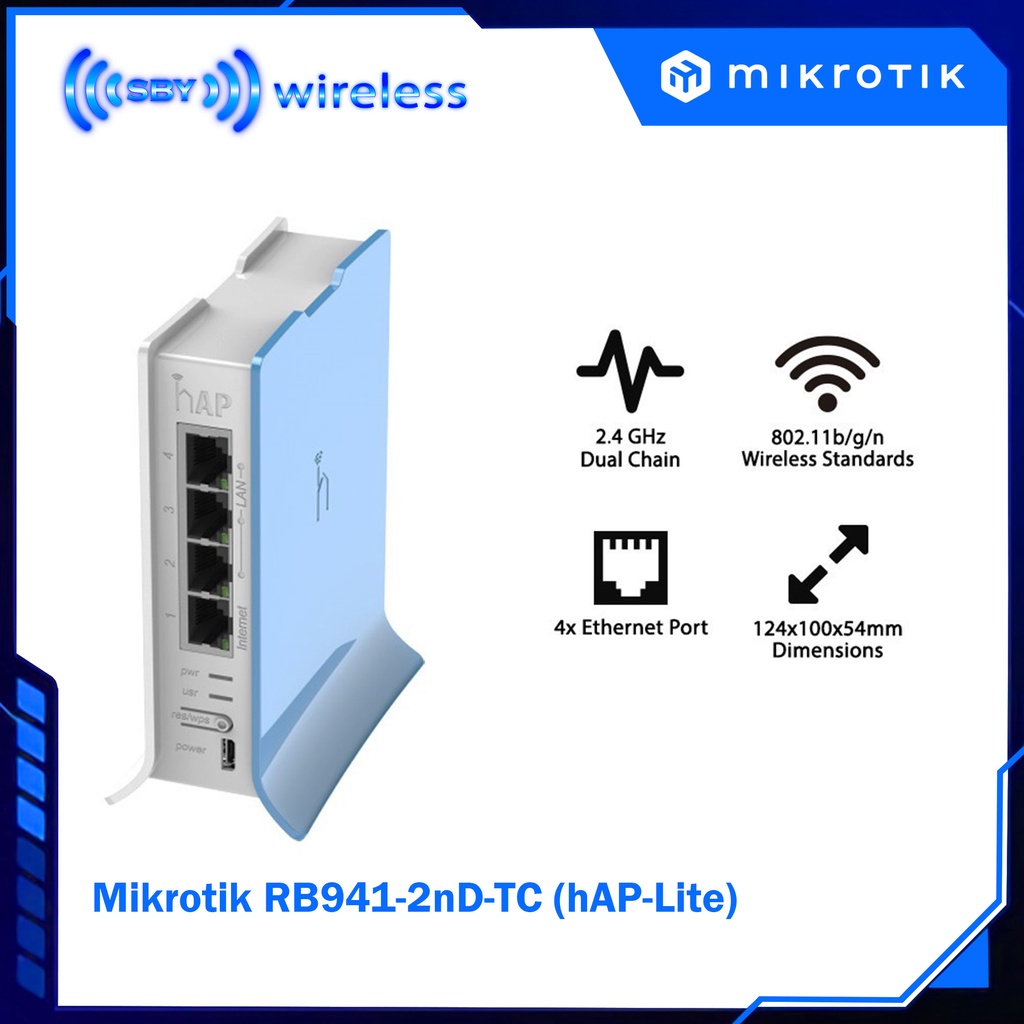 Jual Mikrotik Router Wireless RB941-2nD-TC (hAP-Lite) | Shopee Indonesia