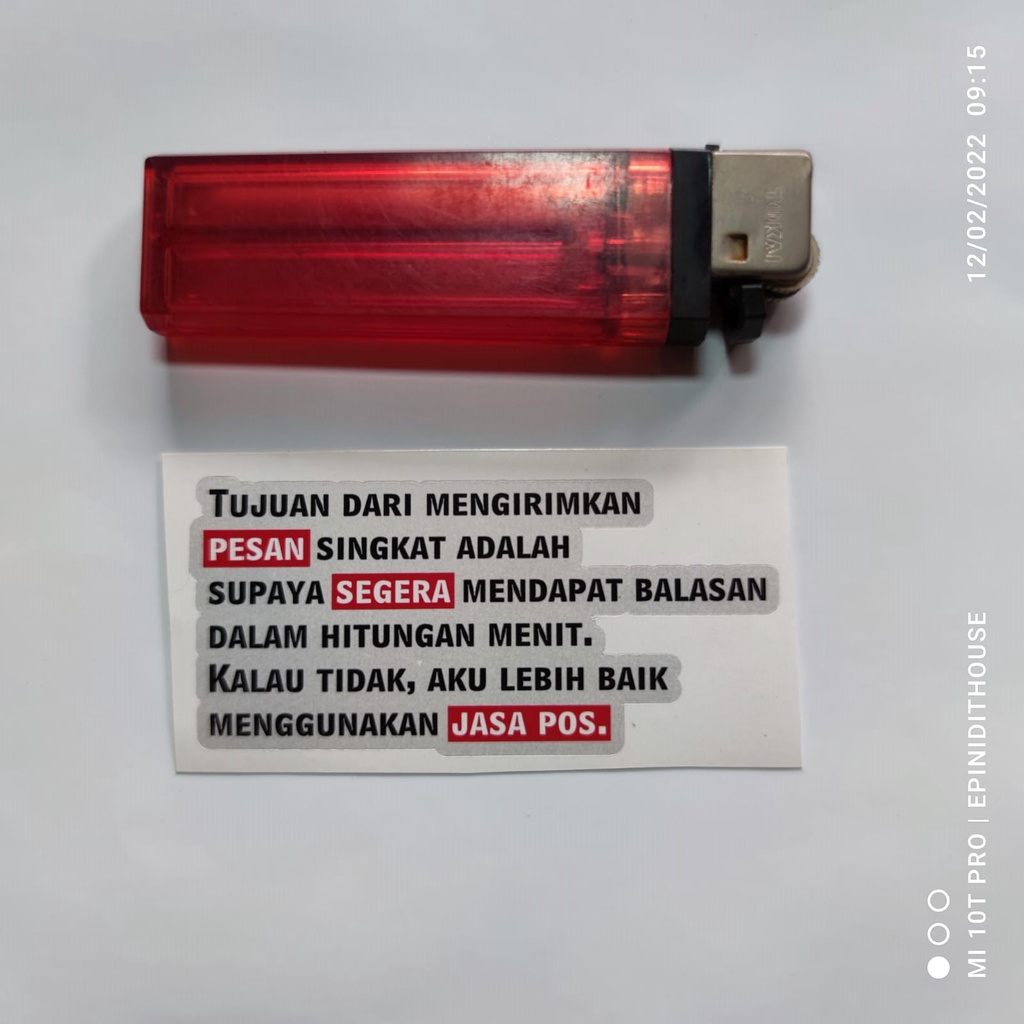 Jual Stiker Tujuan Pesan Singkat Humor Lucu Viral Meme Motor Plesetan ...