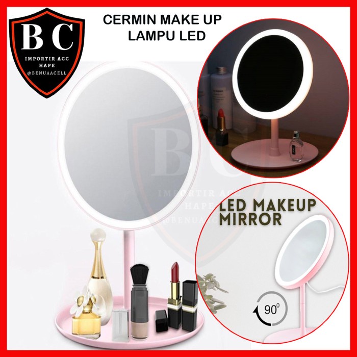 Jual CERMIN LED MAKE UP / KACA RIAS BULAT AESTHETICS PORTABLE DESIGN ...