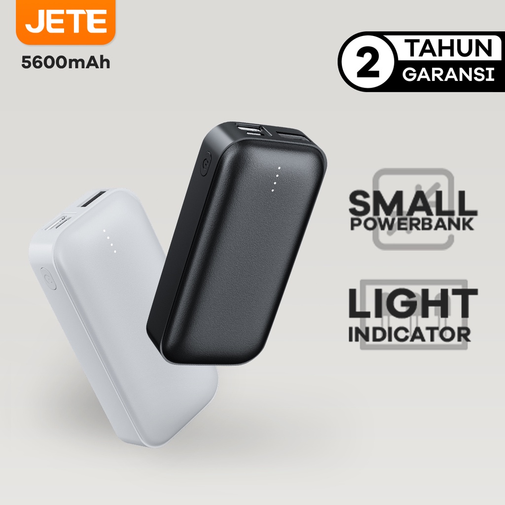 Jual JETE Rock Power Bank 5600 MaH Powerbank Fast Charging - Garansi 2 ...