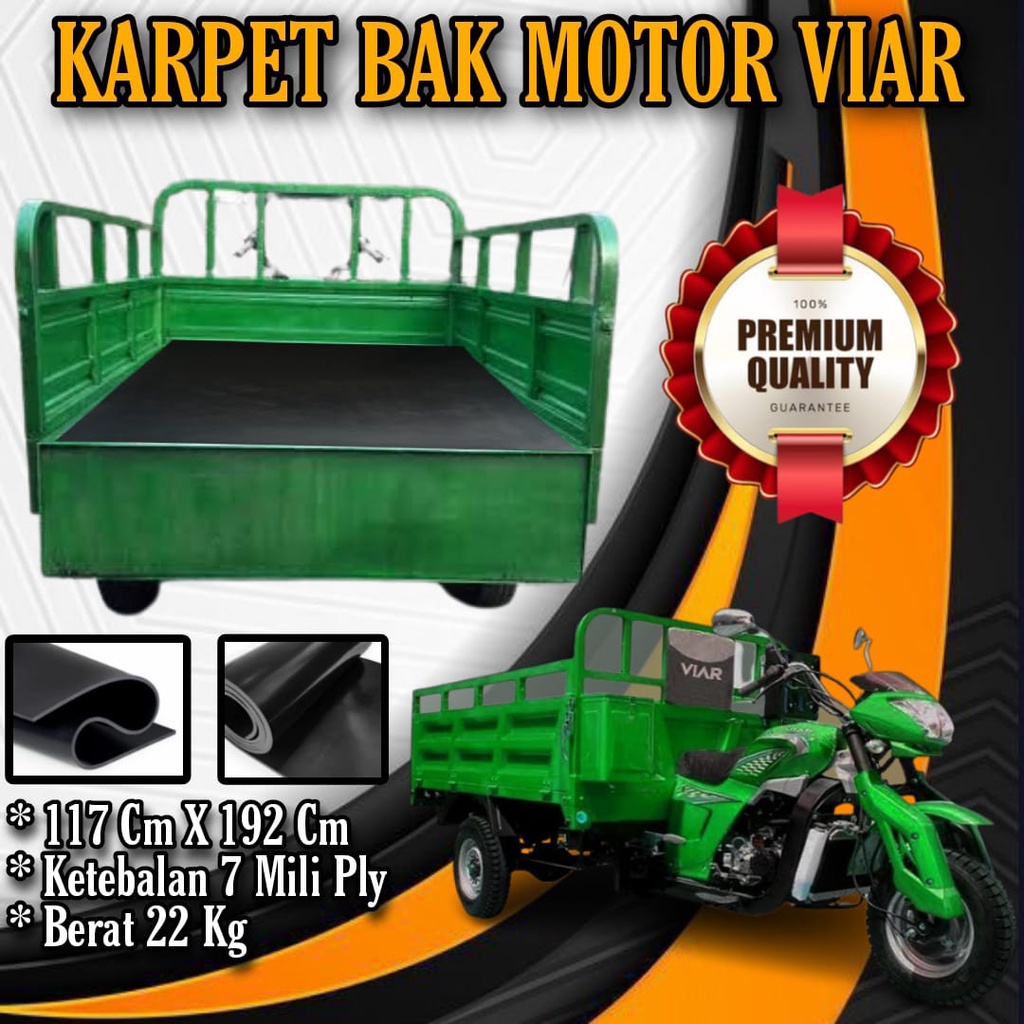 Jual KARPET BAK MOTOR VIAR UKURAN 117CM X 192CM TEBAL 7MM PLY KARET ...