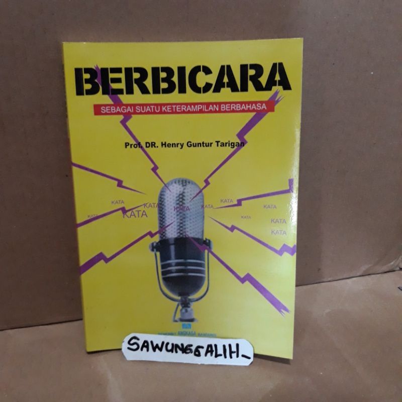 Jual Buku Berbicara Sebagai Suatu Keterampilan Berbahasa Henry Guntur