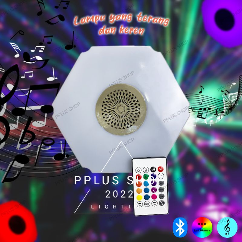 Jual [ Pplus ] BOLHAM LED RGB DENGAN BLUETOOTH SPEAKER MUSIK / LAMPU ...