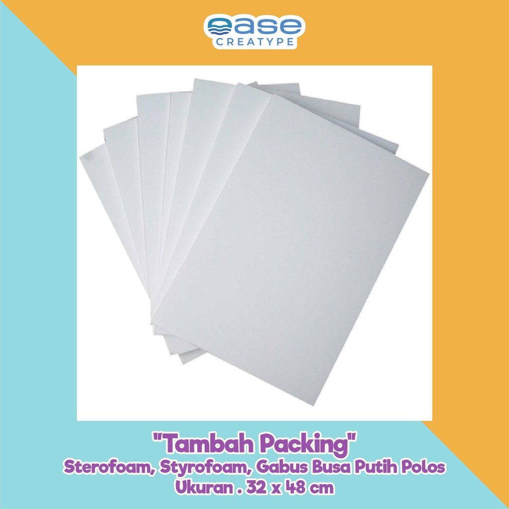 Jual Tambah Packing Sterofoam, Styrofoam, Gabus Busa Putih Polos ...